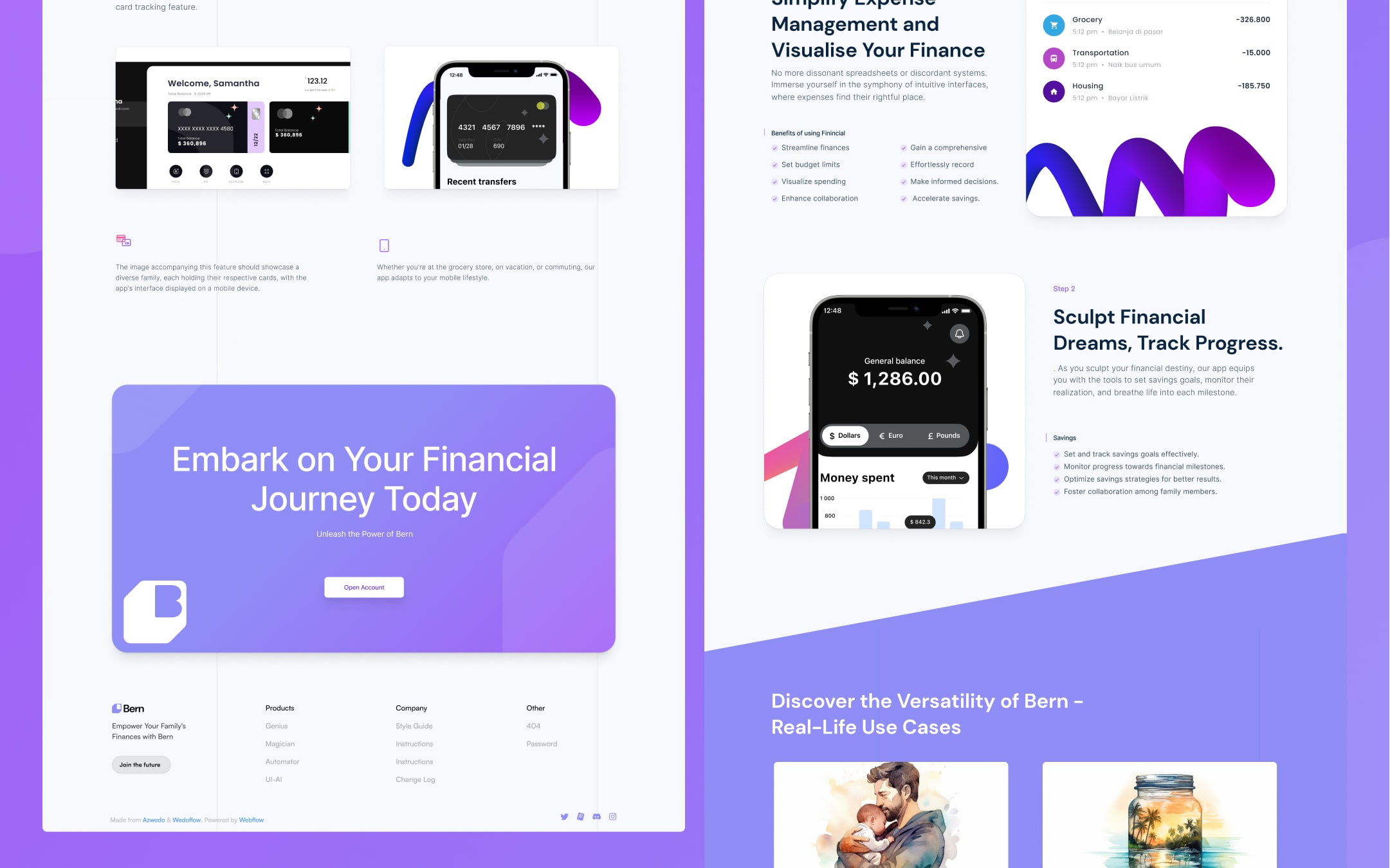 Bern - SaaS Webflow Template | Wedoflow